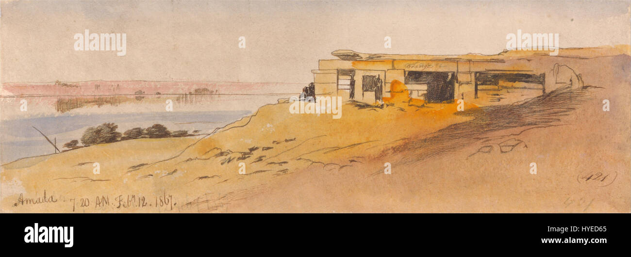 Edward Lear’s 'Amada, 7:20 am, 12 February 1867' is a detailed ...