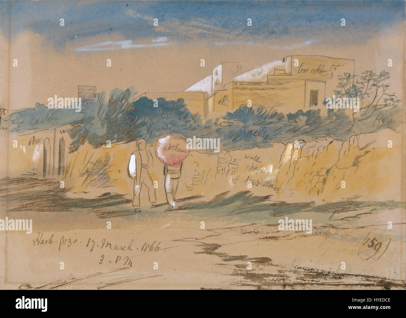 Edward Lear’s 'Harb. Gozo' captures the scenic beauty of the ...