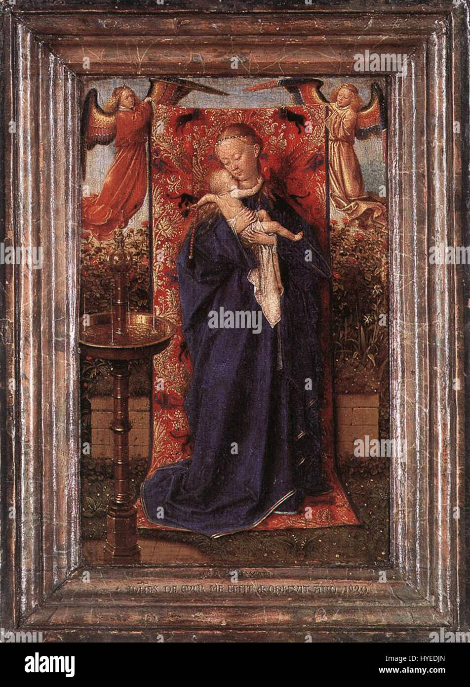 This fountain in Antwerp, likely designed or inspired by Jan van Eyck’s style, represents a key ...