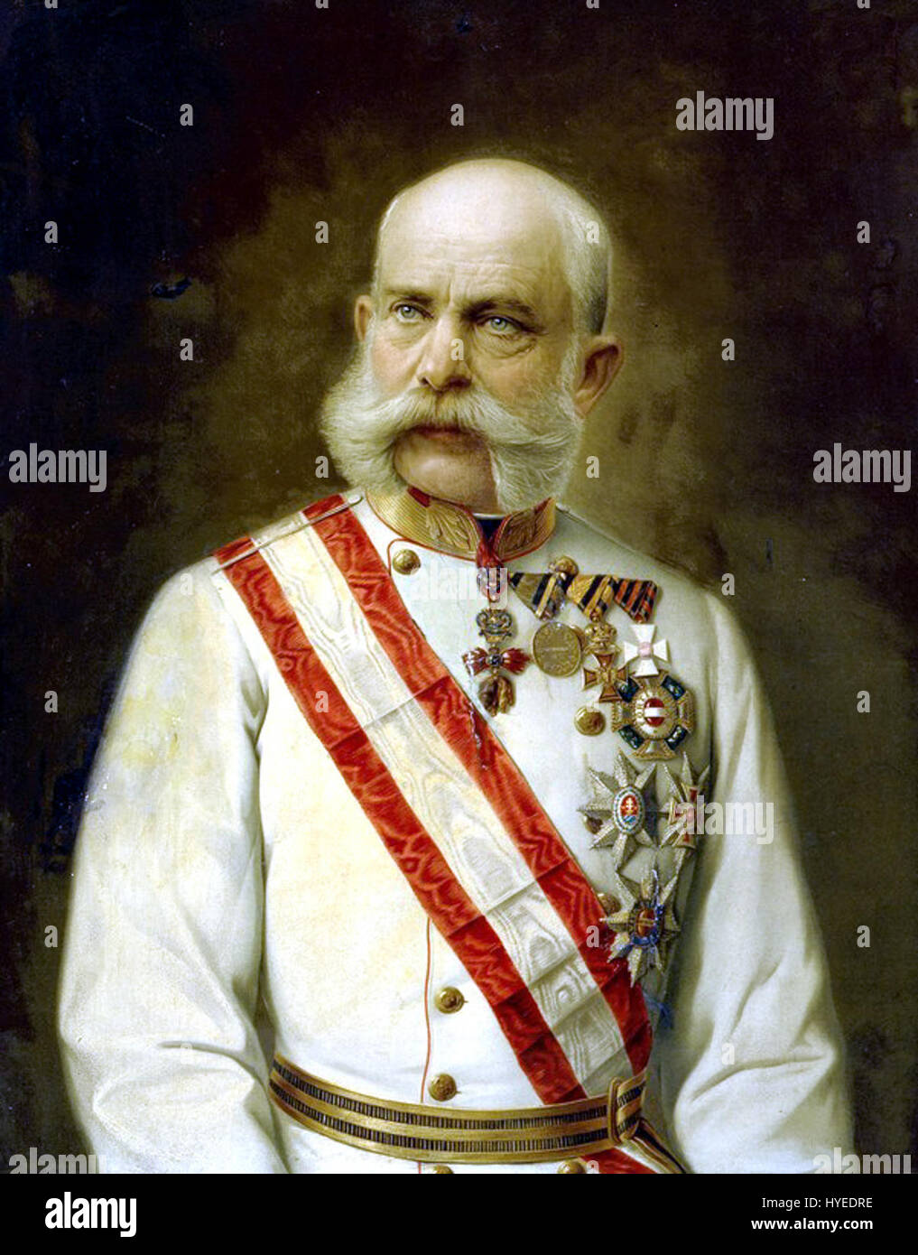 This 1910 portrait of Franz Joseph I of Austria captures the emperor in ...