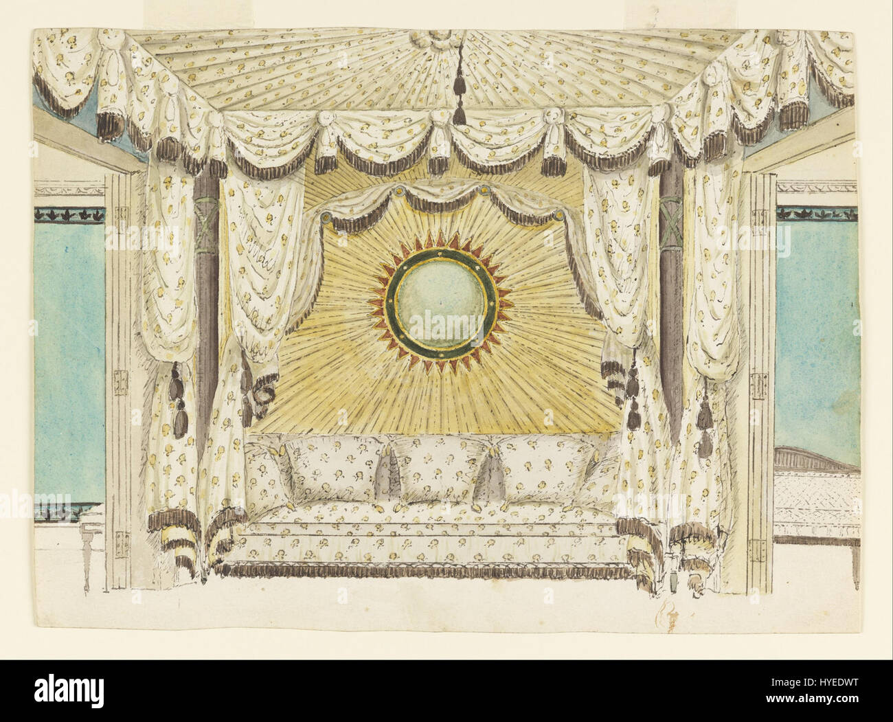 Frederick Crace’s design for a bed with a tented alcove is an example ...