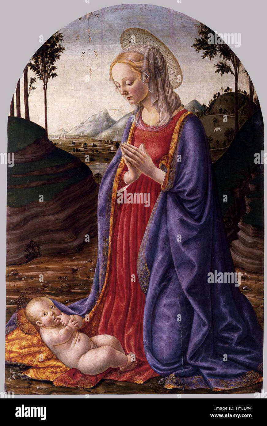 Virgin and Child by Francesco Botticini is a Renaissance painting that portrays the Madonna and ...