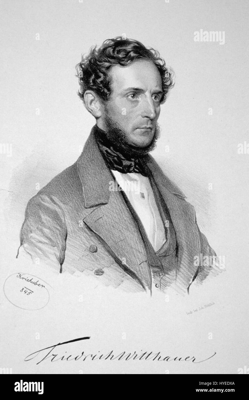 The lithograph by Friedrich Witthauer demonstrates his skill in ...