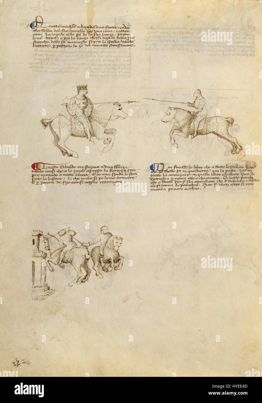 The manuscript 'Fiore dei Liberi Equestrian Combat with Lance and ...