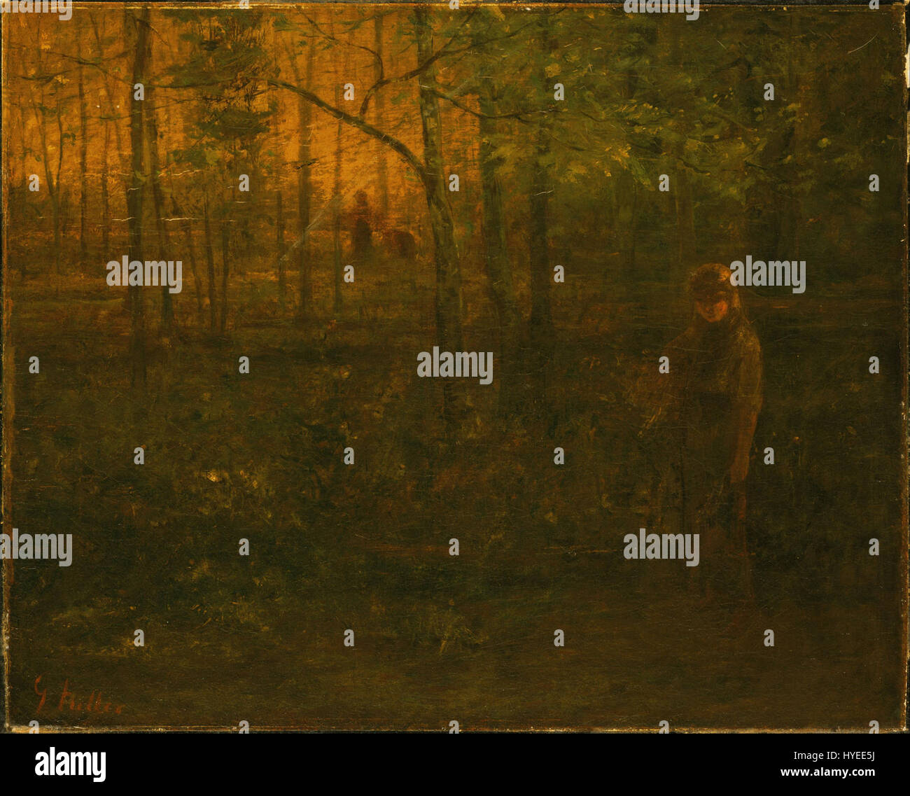 George Fuller Afterglow Google Art Project Stock Photo - Alamy