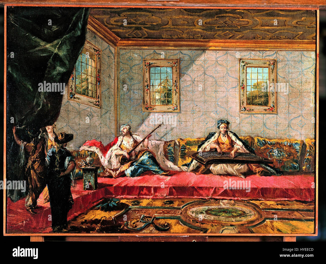 Giovanni Antonio Guardi and Francesco Guardi's 'Two Odalisques Playing ...