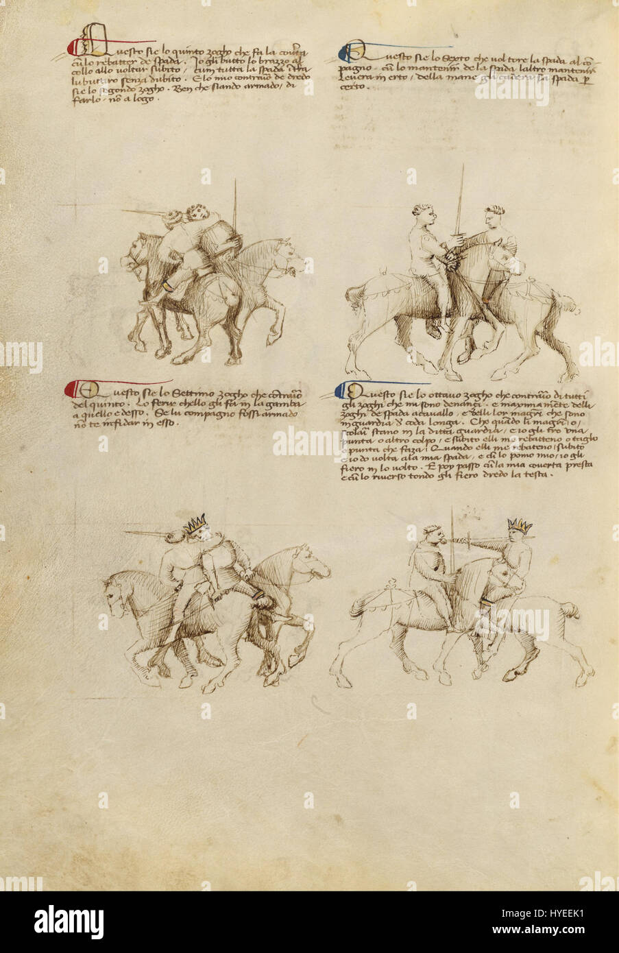 The manuscript 'Fiore dei Liberi Equestrian Combat with Sword ...