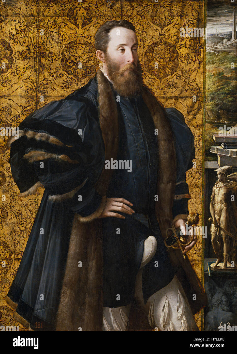 Parmigianino, ritratto di pier maria rossi di sansecondo 01 Stock Photo ...