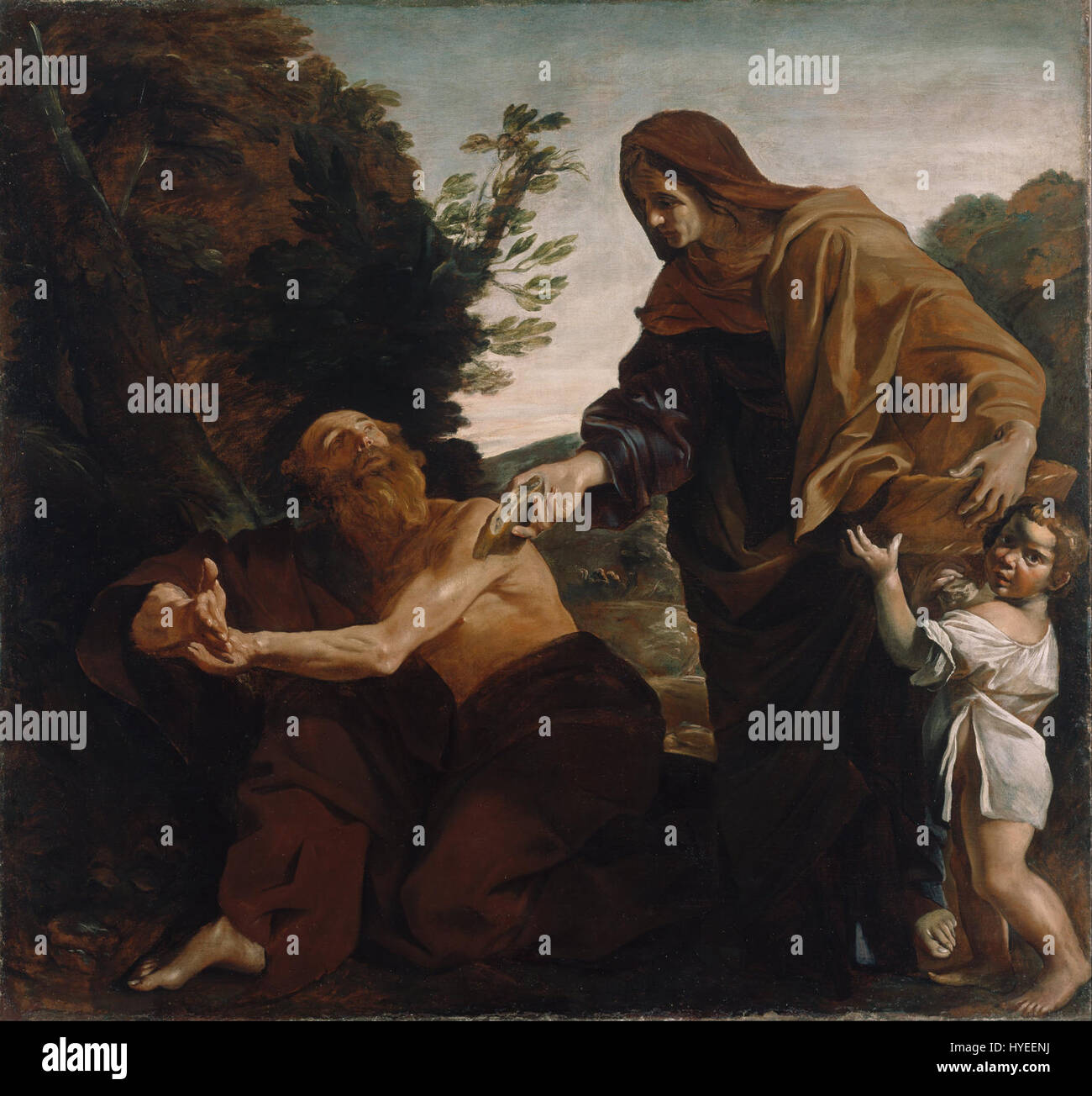 The prophet elijah and the widow of zarephath hi-res stock photography ...