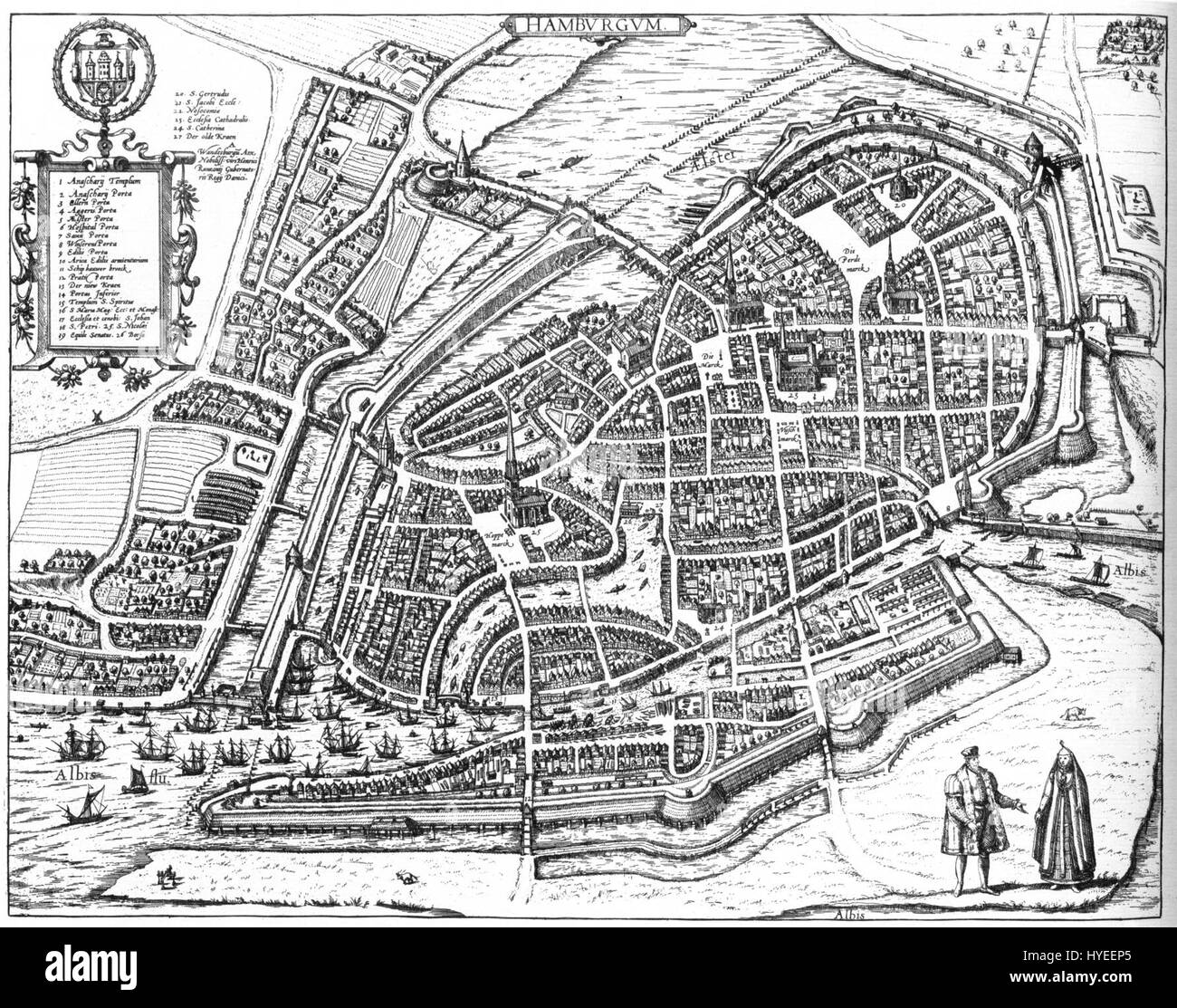 Vintage hamburg karte hi-res stock photography and images - Alamy