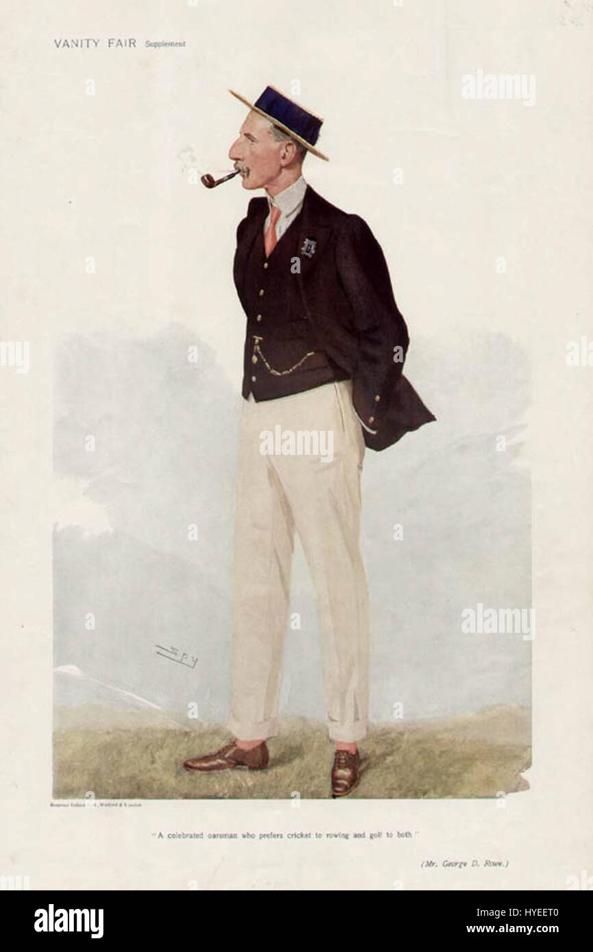 This portrait by George Duncan Rowe, created for 'Vanity Fair' in 1906 ...