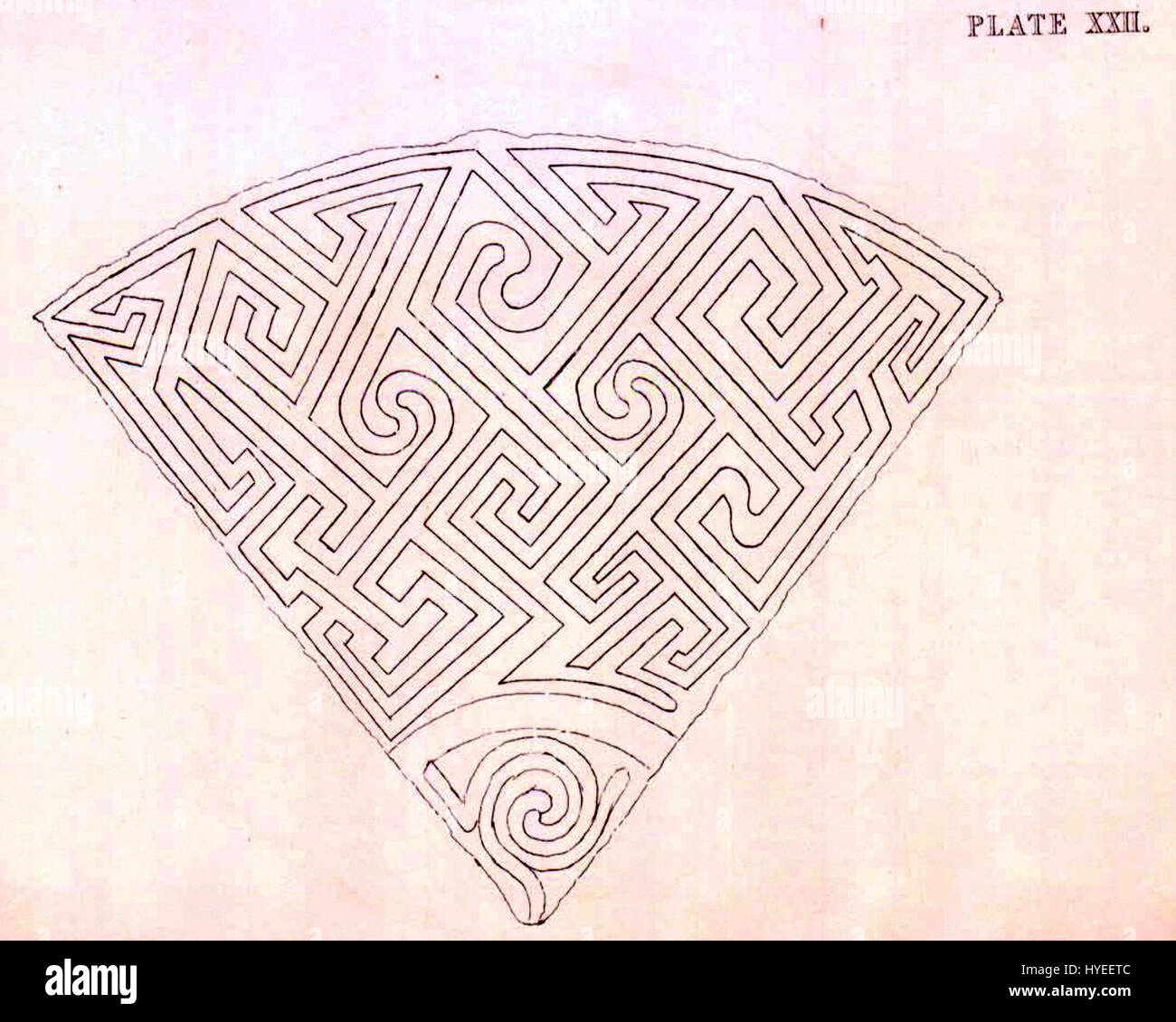 The 'Hilton of Cadboll Stone Detail' from 1812, also known as the ...
