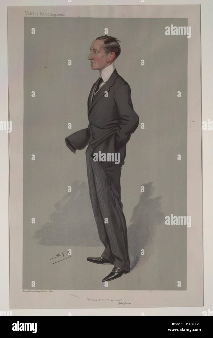 This 1905 Vanity Fair cover features Guglielmo Marconi, the inventor of ...