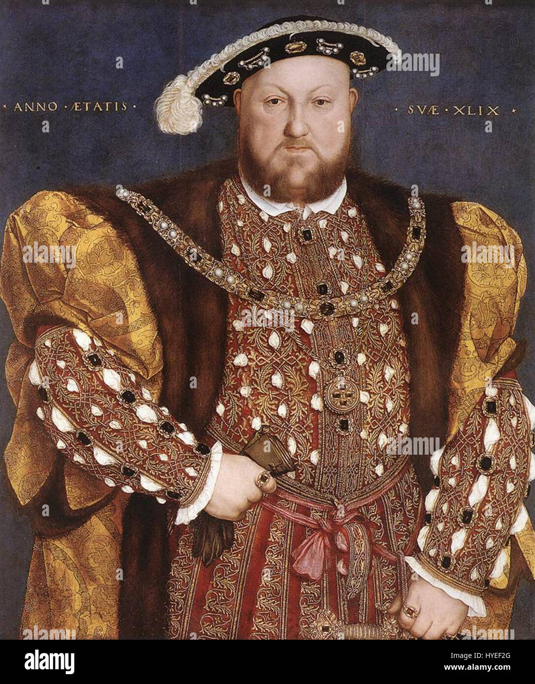 This portrait of Henry VIII by Hans Holbein the Younger captures the ...