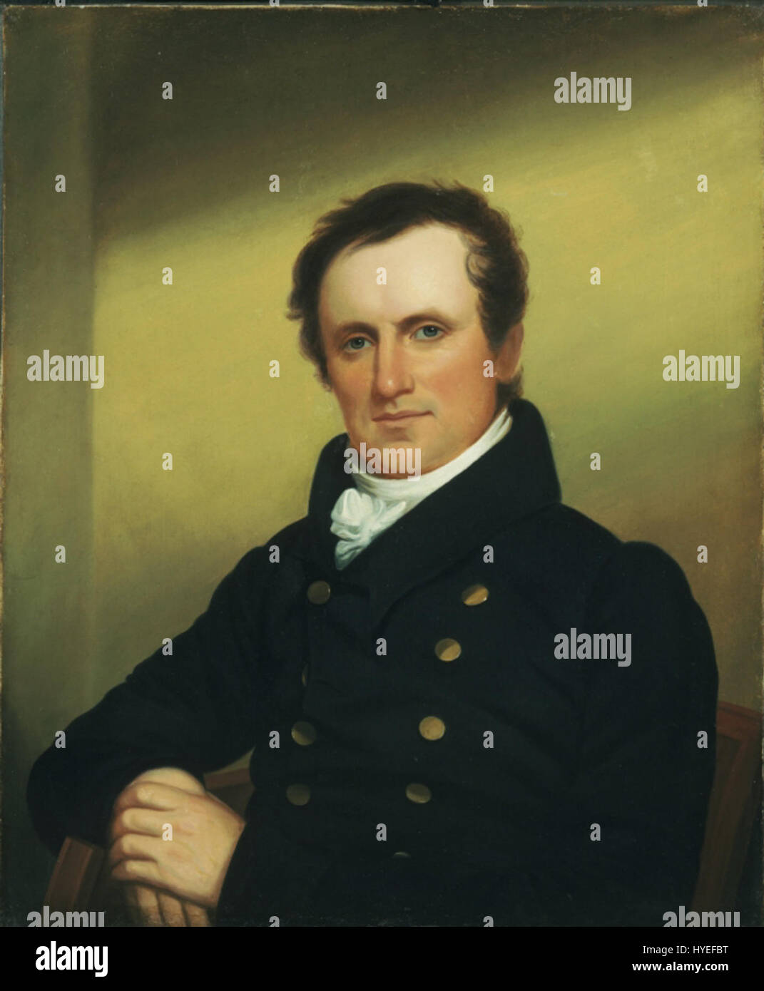 This portrait of James Fenimore Cooper by John Wesley Jarvis captures ...