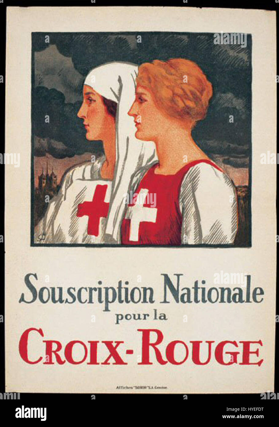 Jules Courvoisier’s 'Souscription Croix Rouge' is a work from a ...