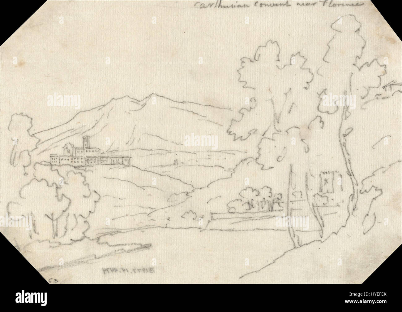 'Carthusian Convent near Florence' is a 19th-century landscape painting ...