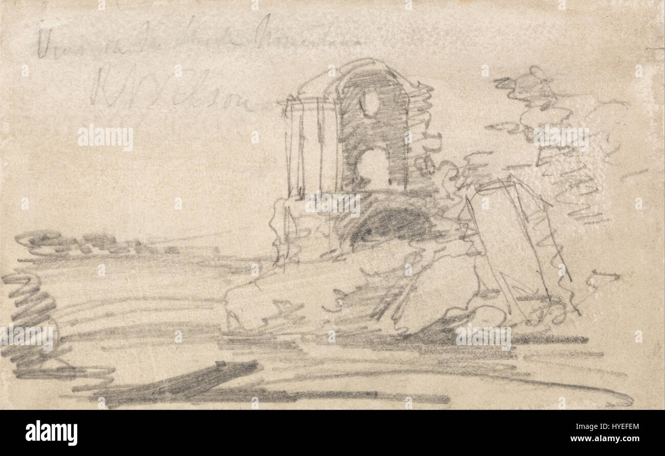 'Ruined Temple after Richard Wilson' by John Sell Cotman is a ...