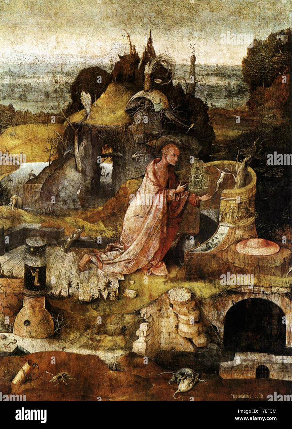 This central panel from Hieronymus Bosch's famous triptych showcases ...