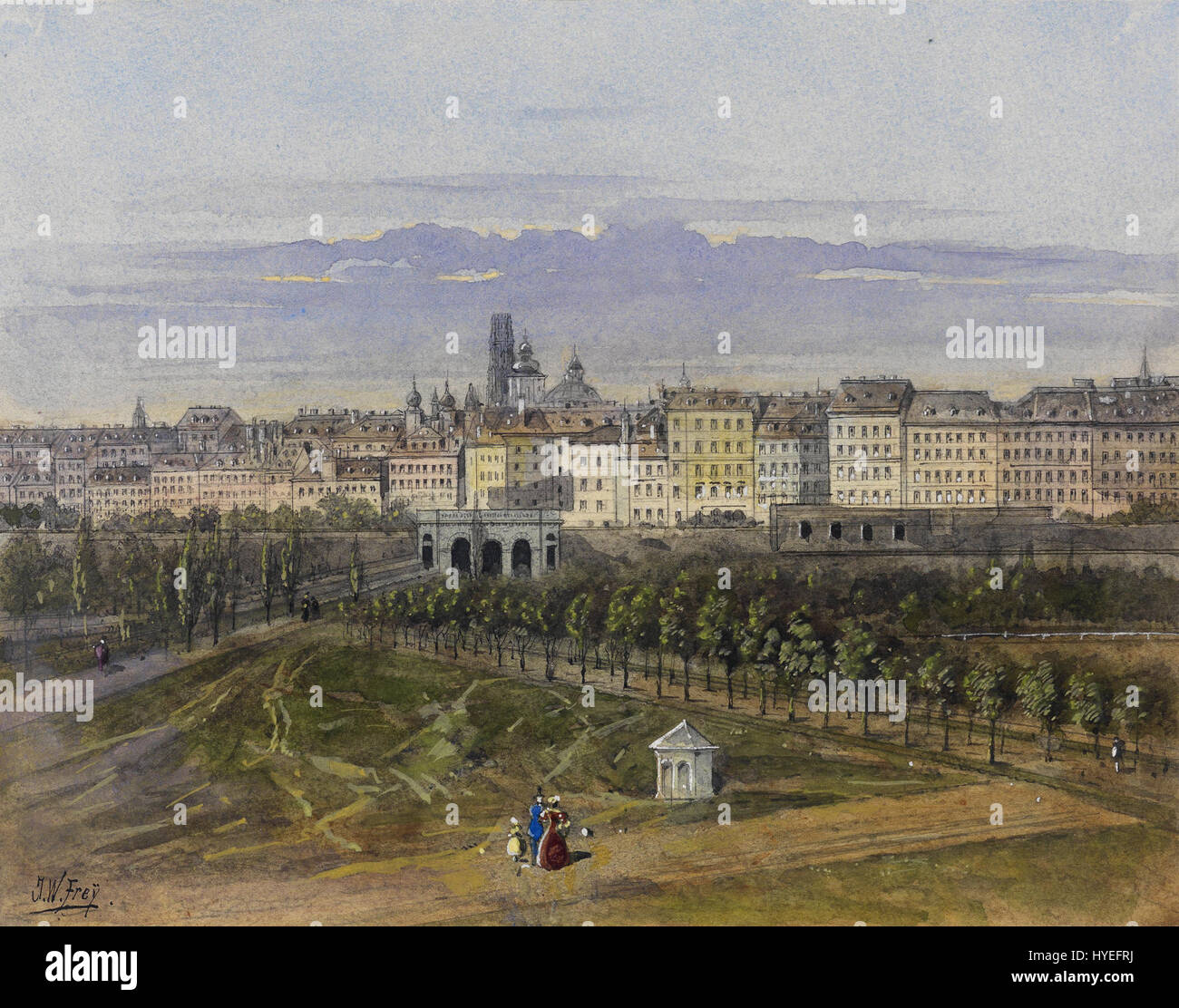 Johann Wilhelm Frey was a notable artist from Vienna, whose works in ...