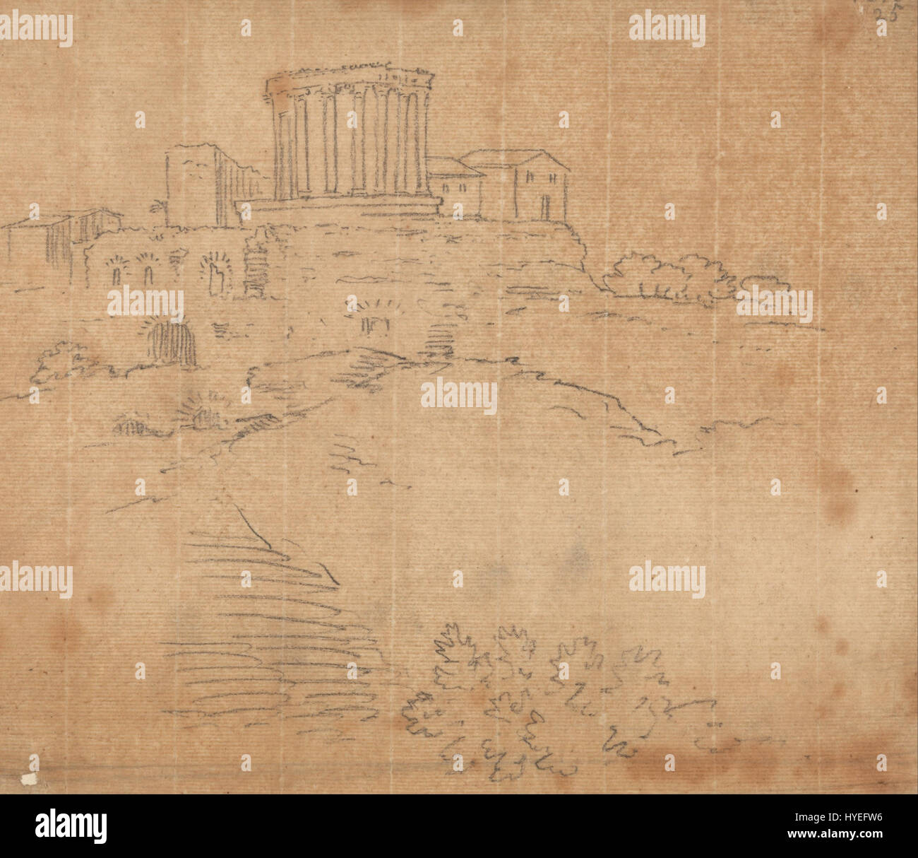 *Ruins* by John Robert Cozens is a landscape painting that captures a ...