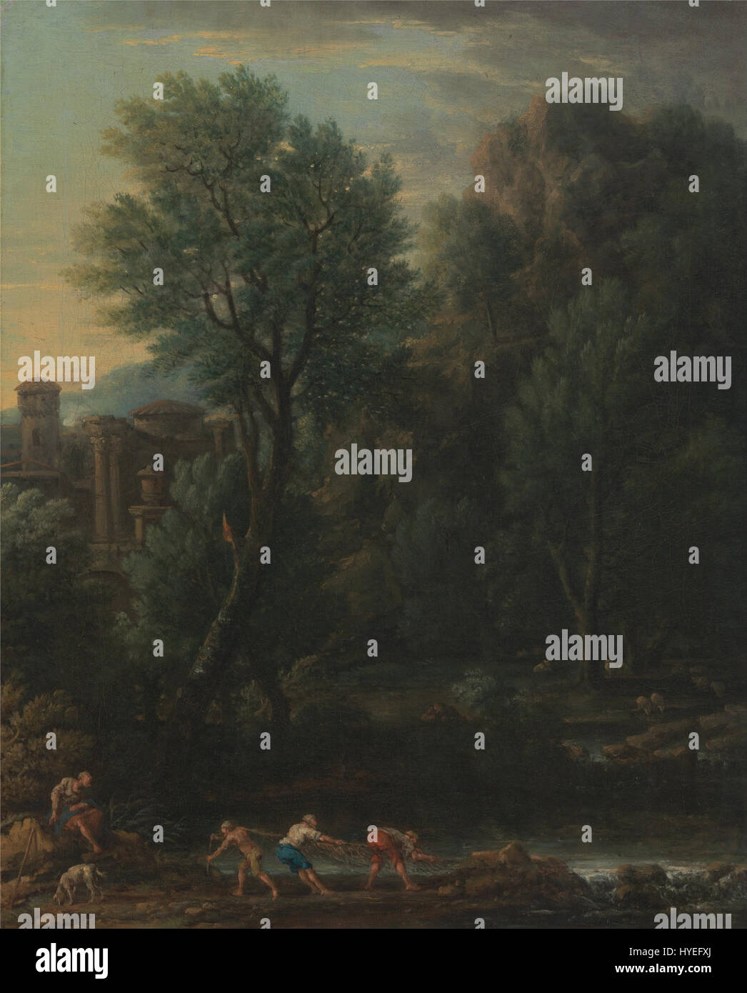 John Wootton's Classical Landscape presents a serene and idealized view ...
