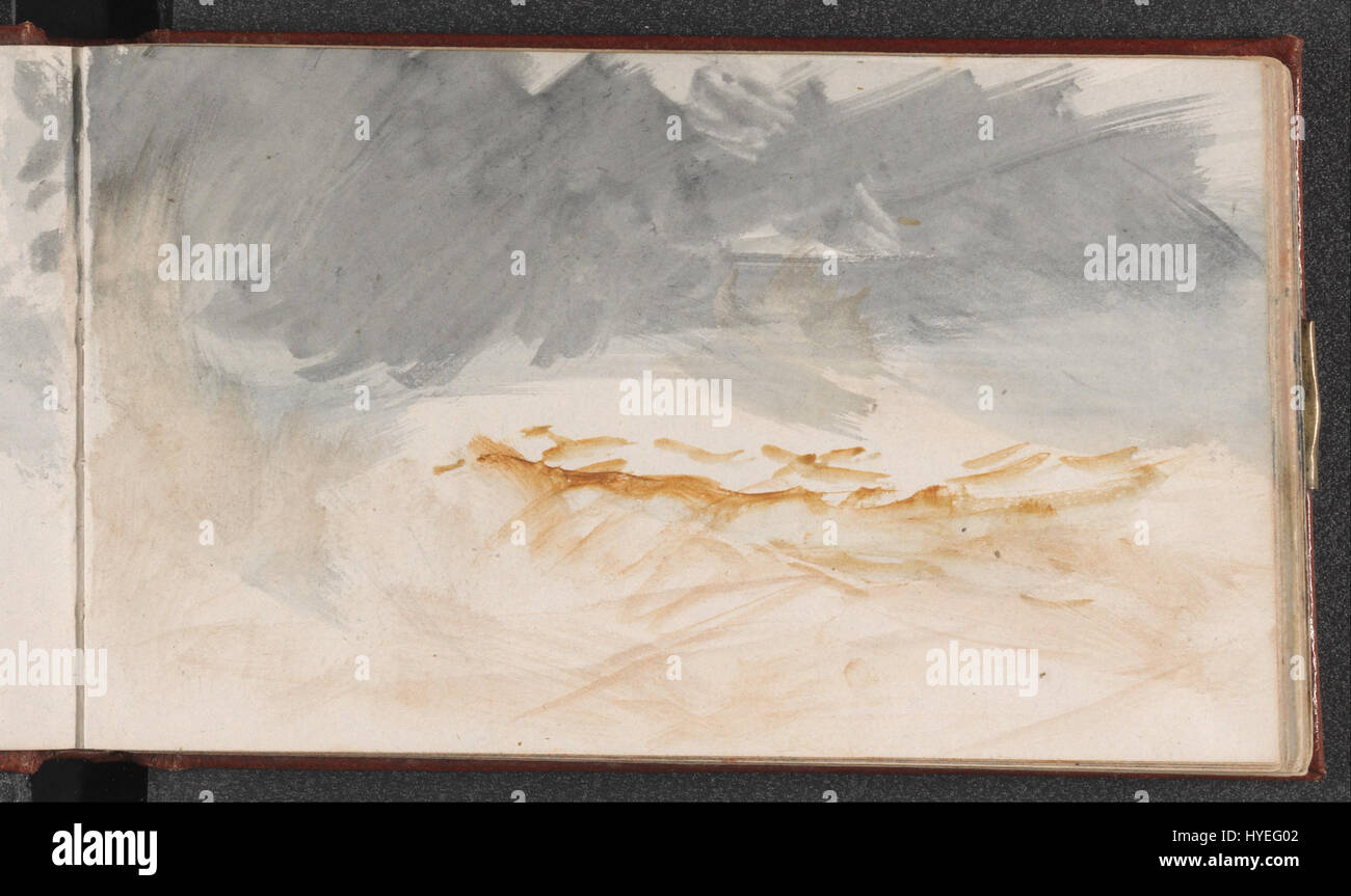 Joseph Mallord William Turner’s 'The Channel Sketchbook' captures a series of sketches ...