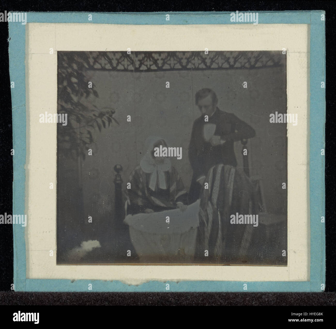 Jean Gabriel Eynard’s portrait of M. & Mme. Eynard by a cradle captures ...