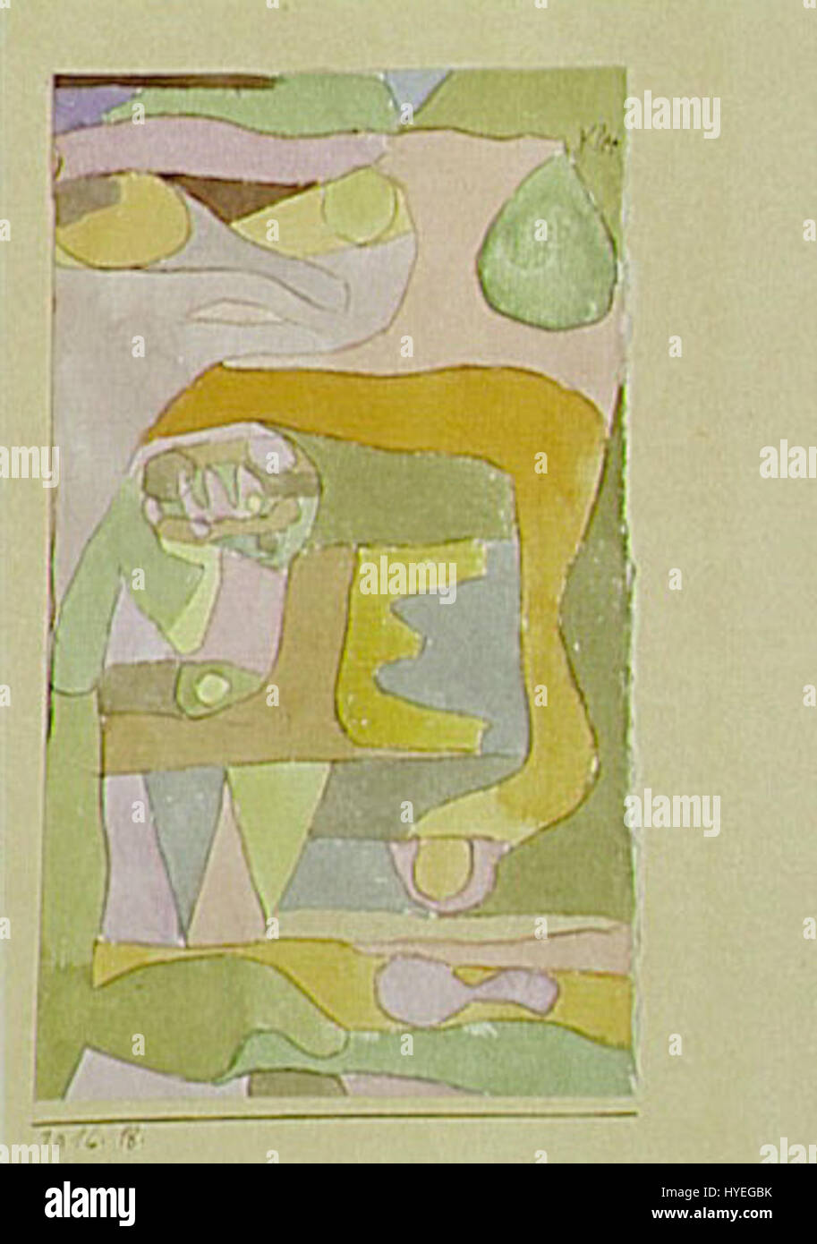 This miniature painting by Paul Klee, titled 'Miniatur mit dem E (Emma ...