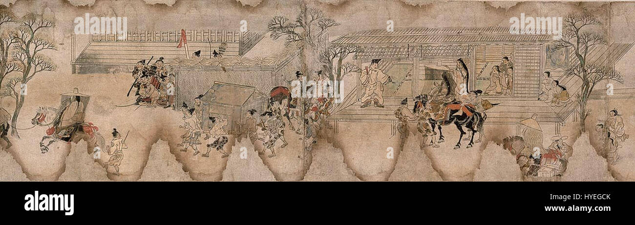 The Kokawadera engi emaki is a Japanese painted scroll that depicts ...