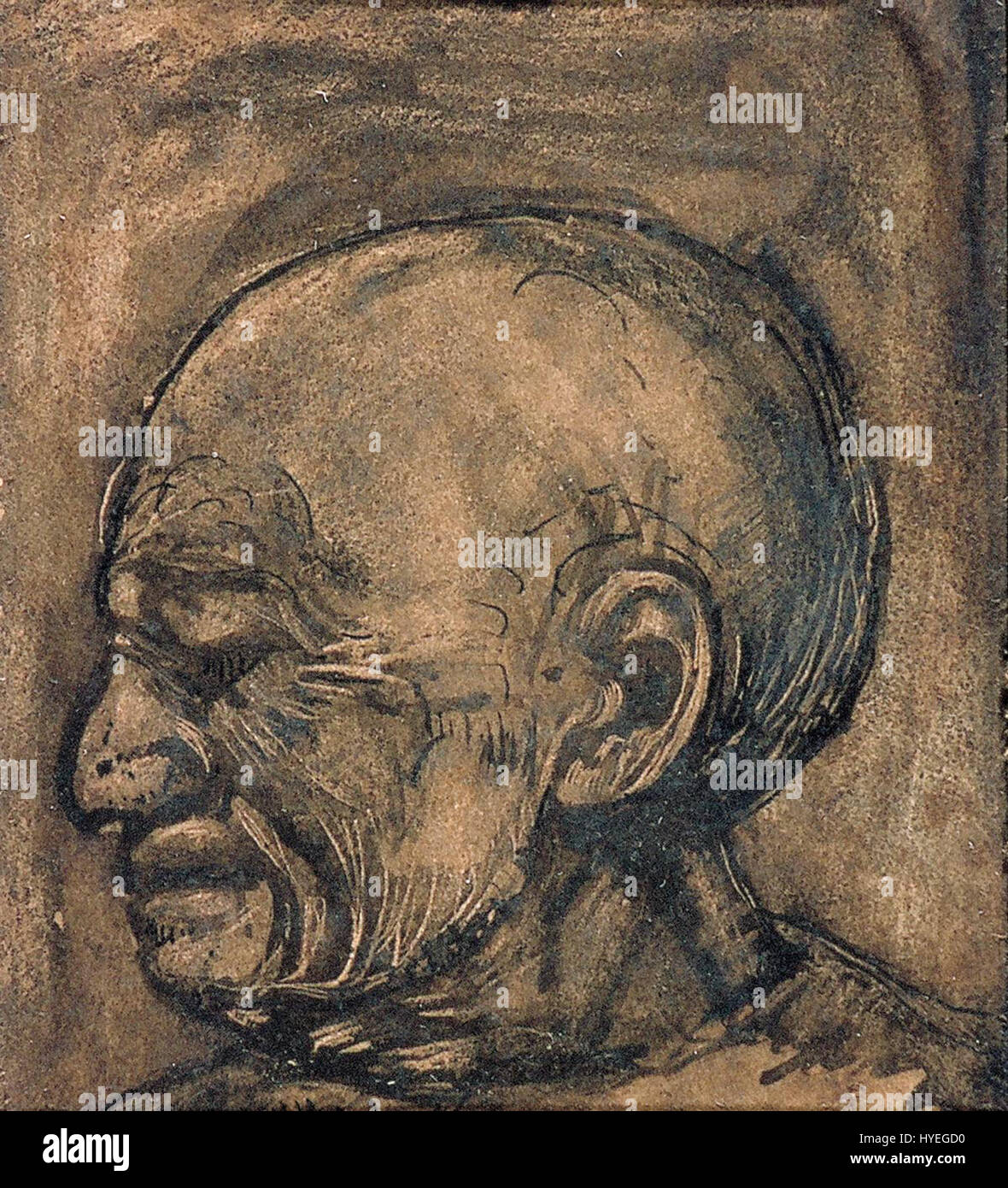 Old man crying painting hi-res stock photography and images - Alamy