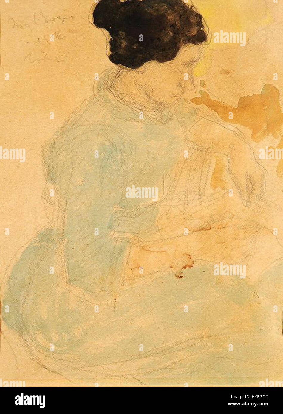 In this 1914 painting by Rippl-Ronai, a woman is depicted reading ...