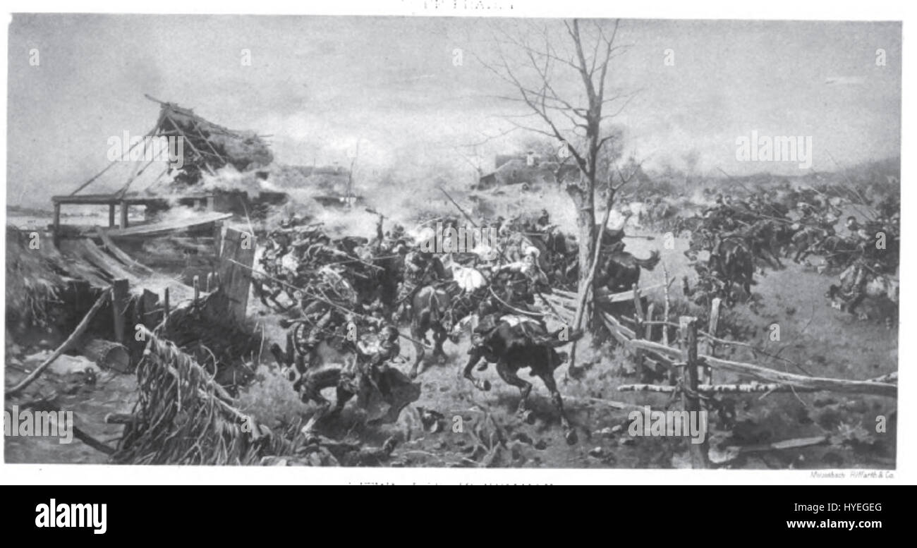 Józef Brandt's 'Bitwa pod Klawanami' (Battle of Klawani) depicts a ...
