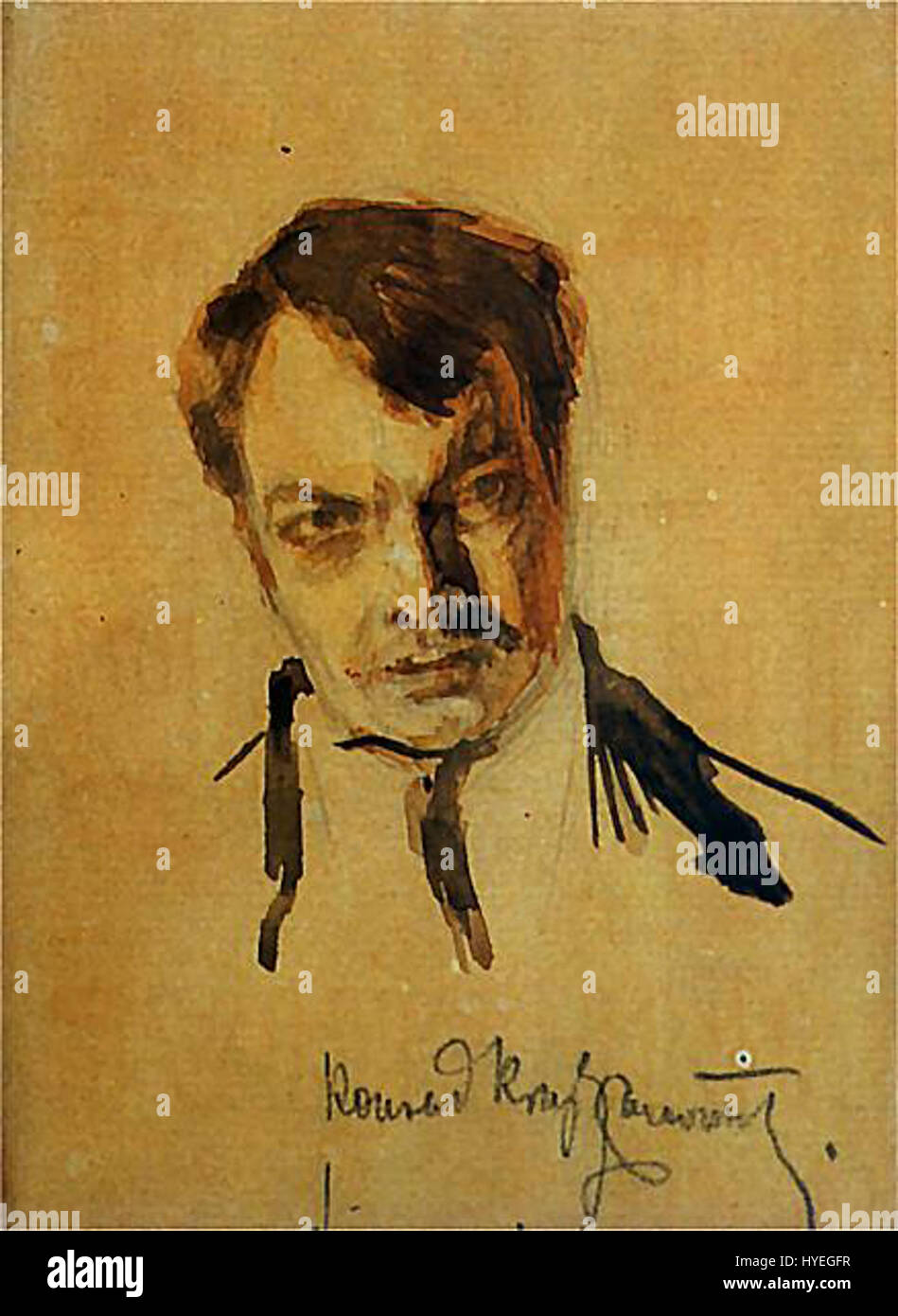 Konrad Krzyżanowski's 'Autoportret' (1917) is a self-portrait capturing ...