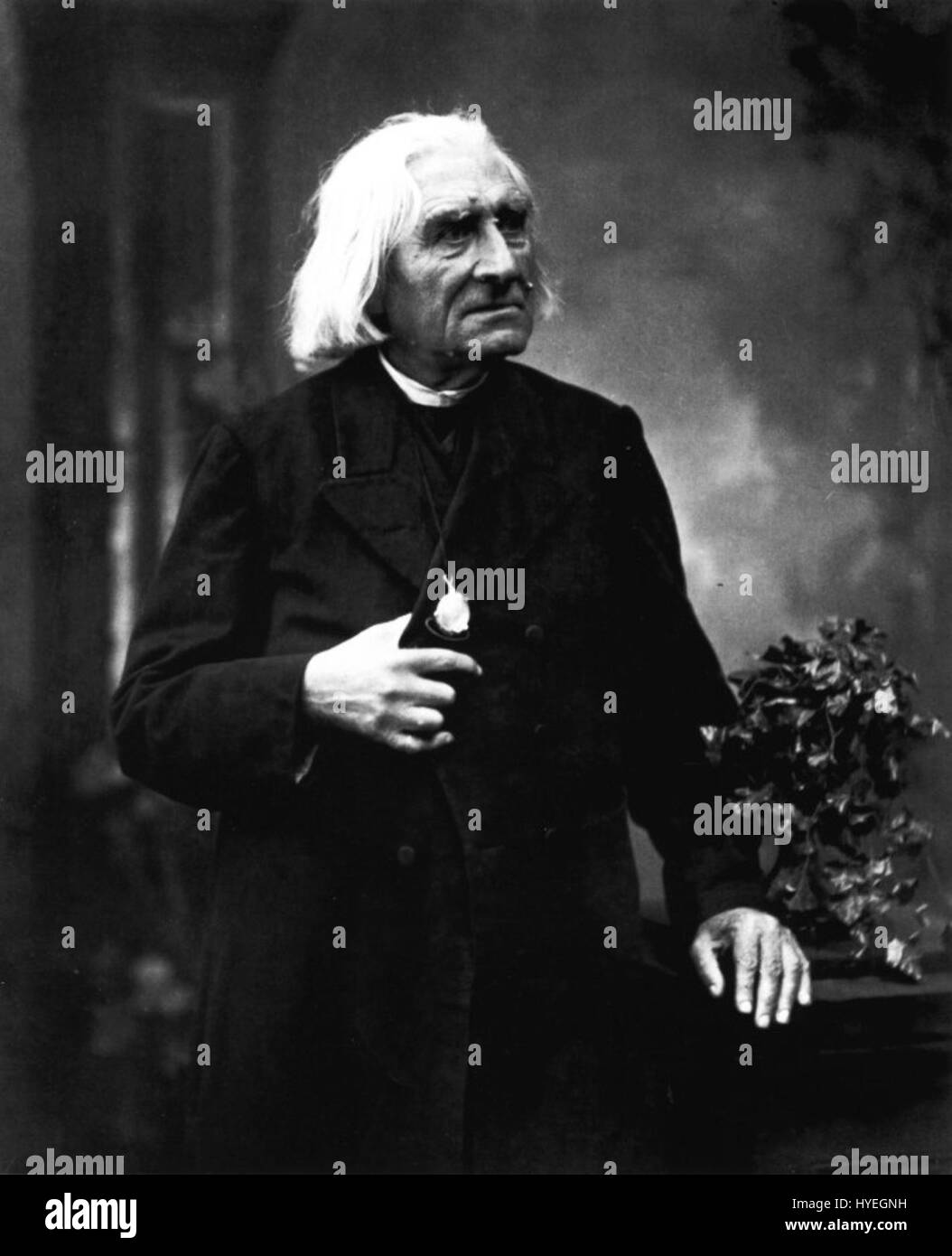 A portrait of Franz Liszt by Louis Held from 1884 captures the renowned ...