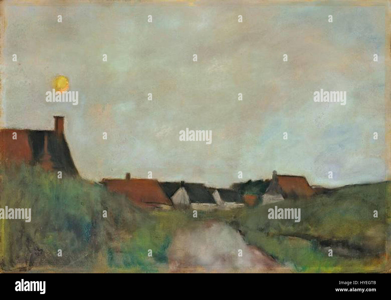 Lesser Ury Domburg 1913 Stock Photo - Alamy