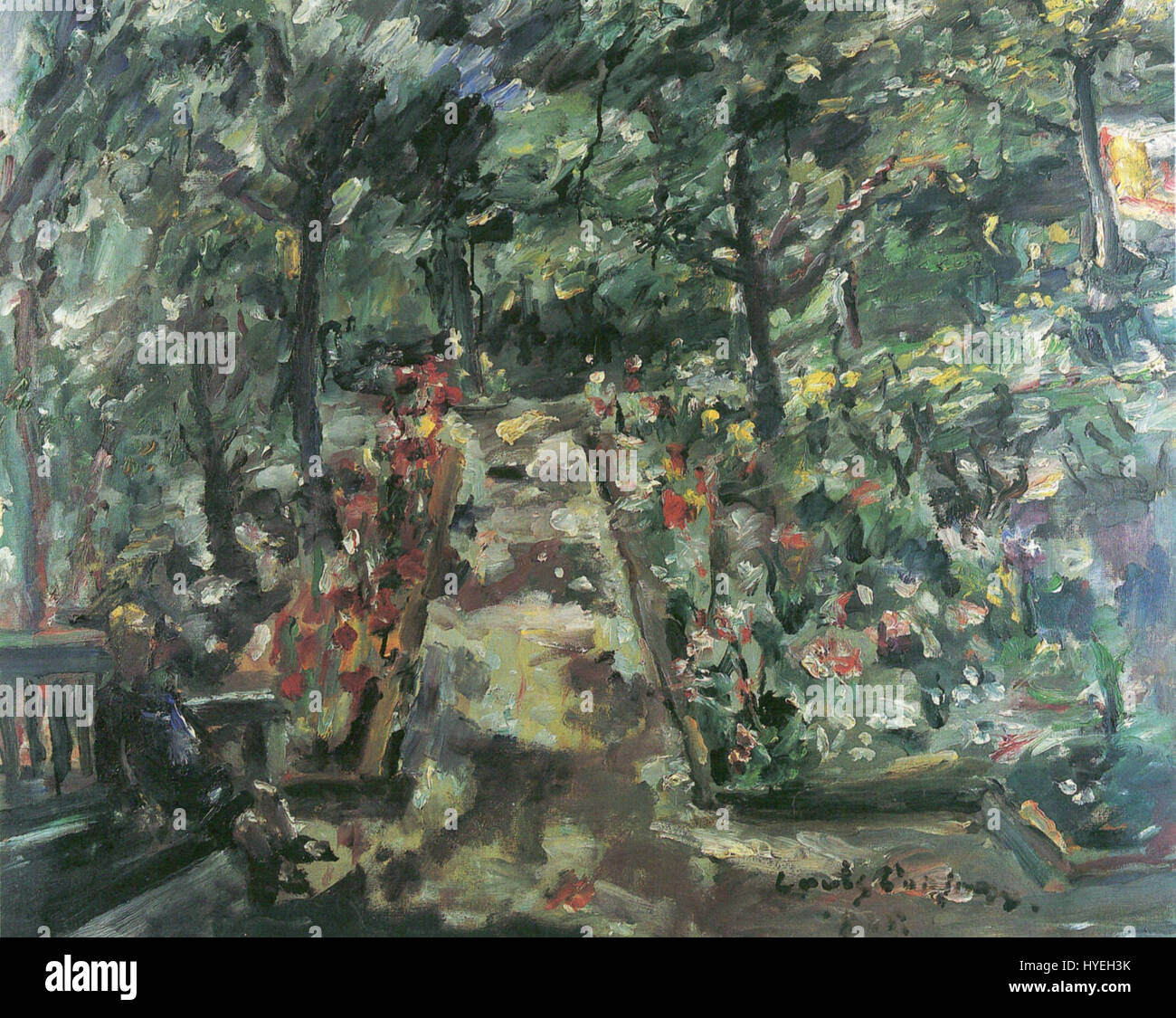Lovis Corinth’s painting 'Garten in Berlin Westend' from 1925 captures ...