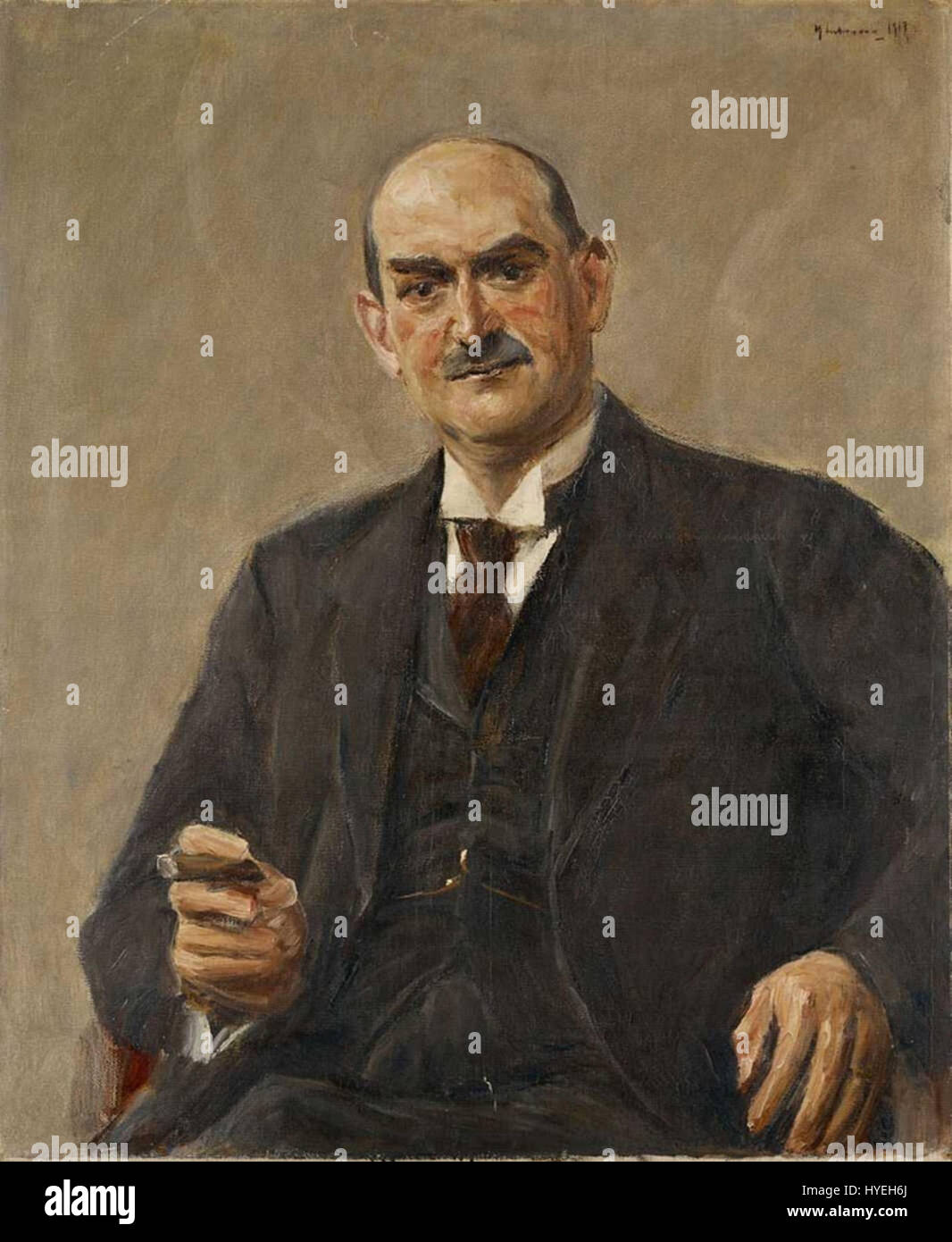 Max Liebermann Portrait Kommerzienrat Netter 1917 Stock Photo - Alamy