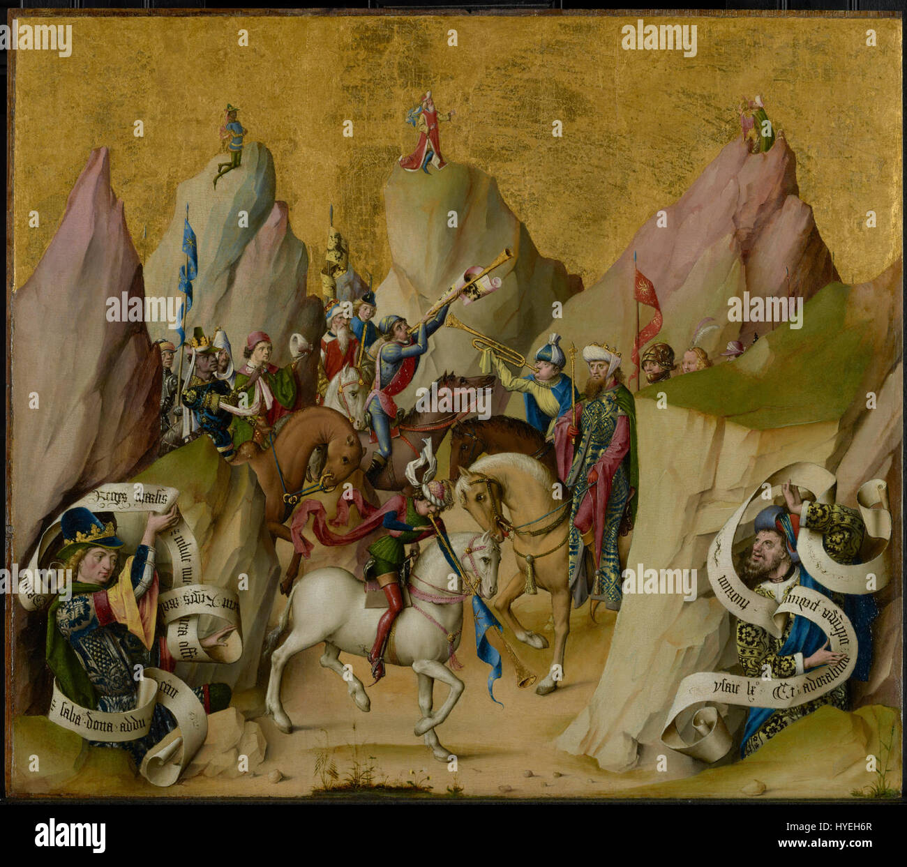 The 'Meeting of the Three Kings with David and Isaiah' by the Master of ...