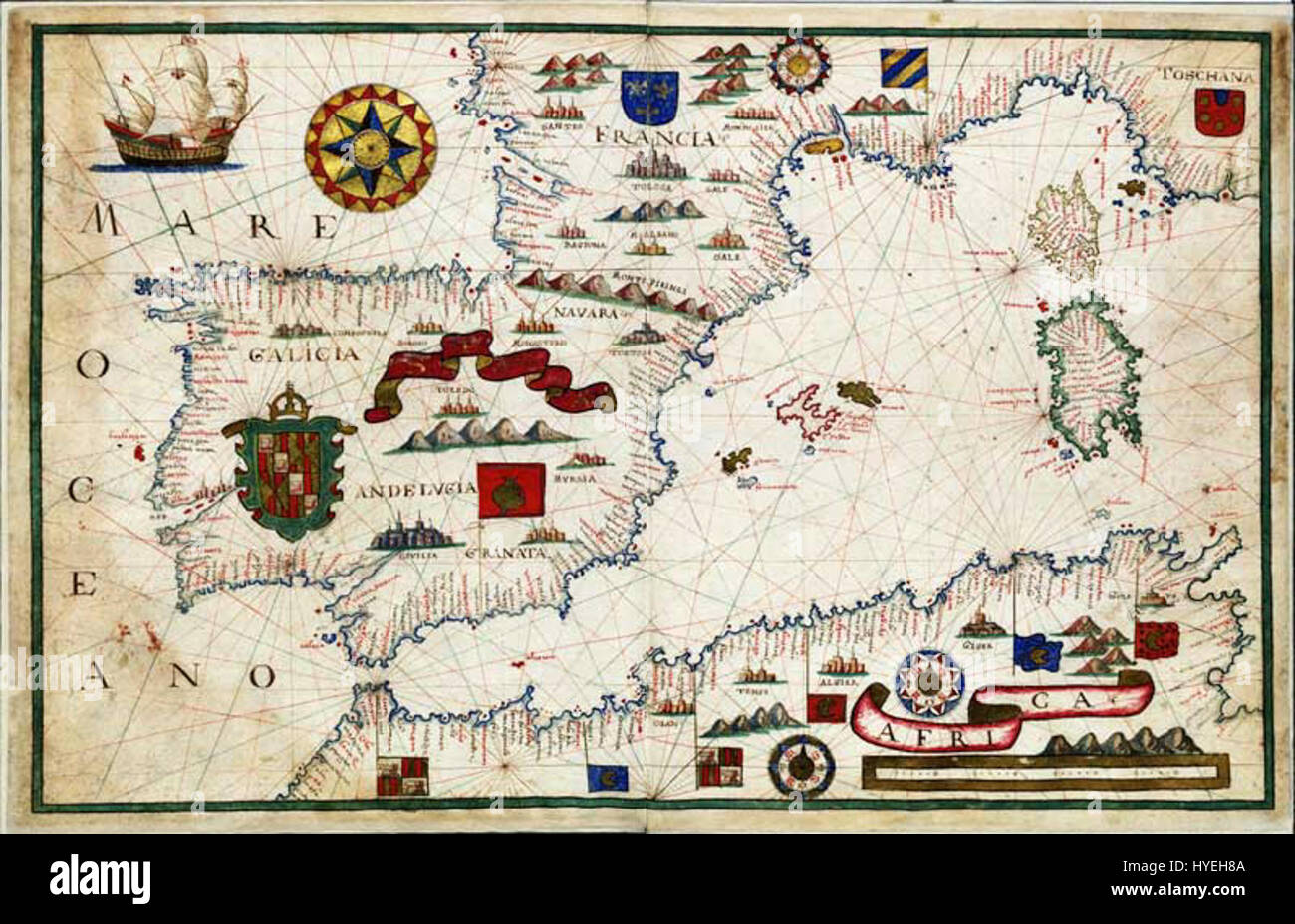 Millo's 'Geographicae tabulae' is an engraving that features a detailed ...