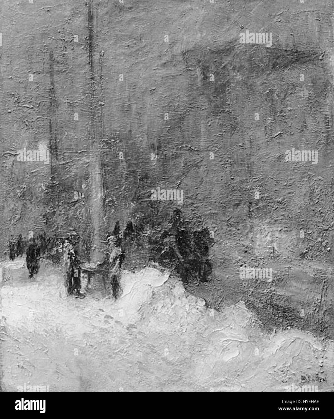 Maurice Cullen’s 'Snowstorm, Evening' (1916) captures a dramatic winter ...
