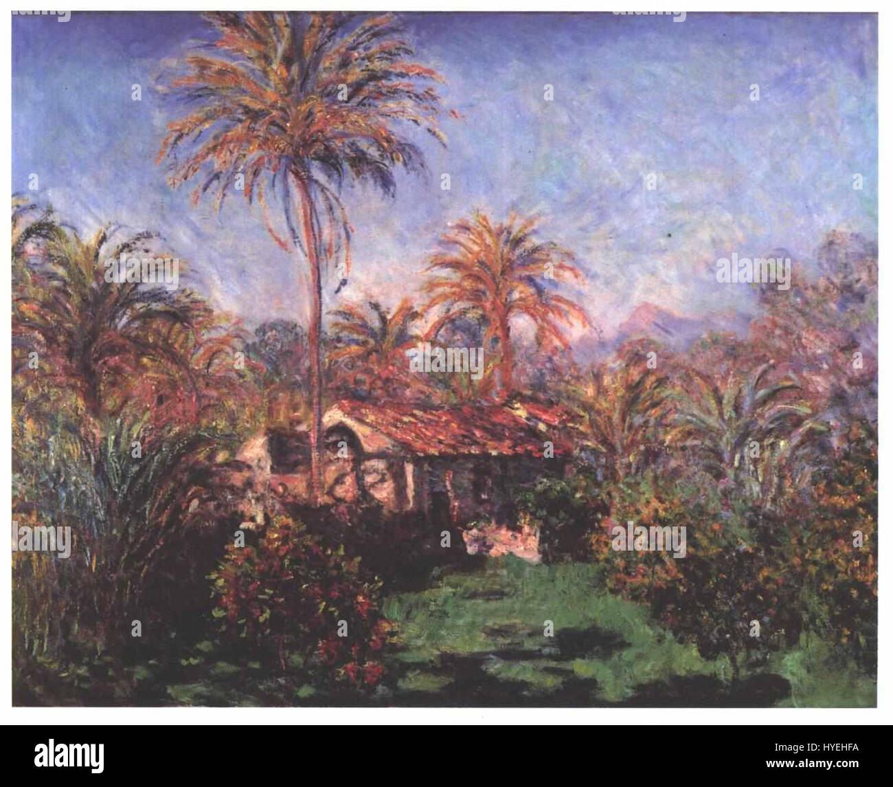 'Palmen in Bordighera' by Claude Monet is a depiction of palm trees in ...