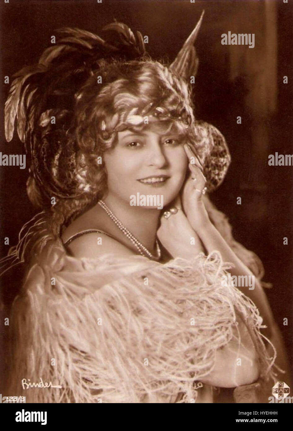 The portrait photograph of Mia May, taken by Alexander Binder between ...