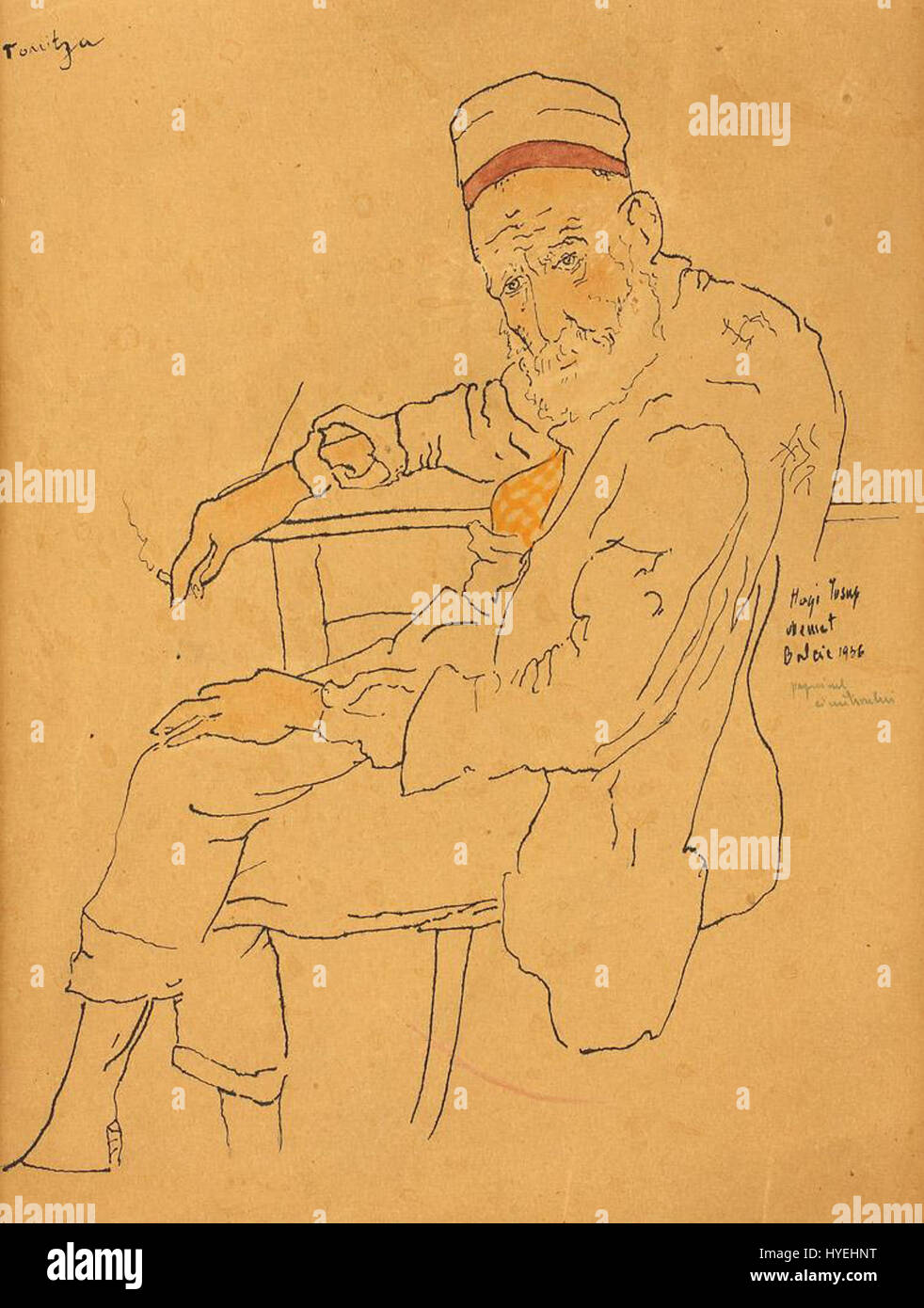 Nicolae Tonitza's 'Hagi Iusup Memet' is a notable work showcasing the ...