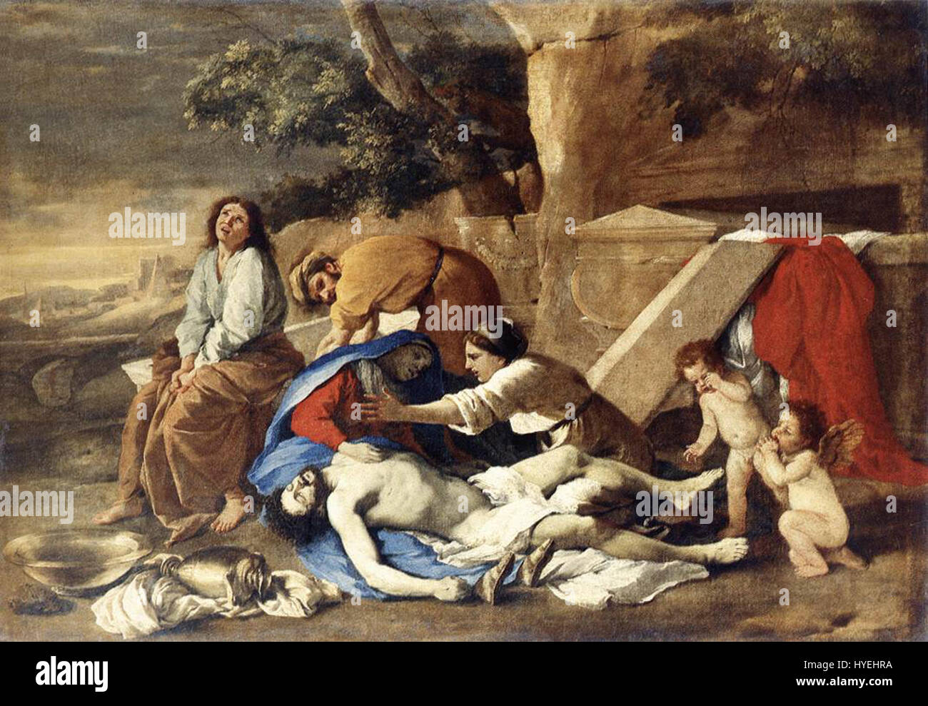 Lamentation over christ poussin hi-res stock photography and images - Alamy