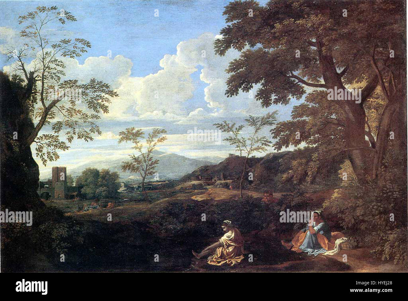 Poussin nicolas landscape with calm hi-res stock photography and images ...