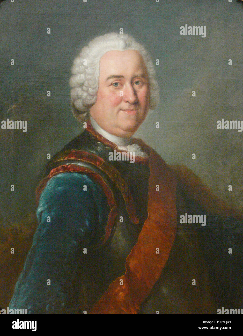 This portrait of James Keith, painted by Antoine Pesne, depicts the ...