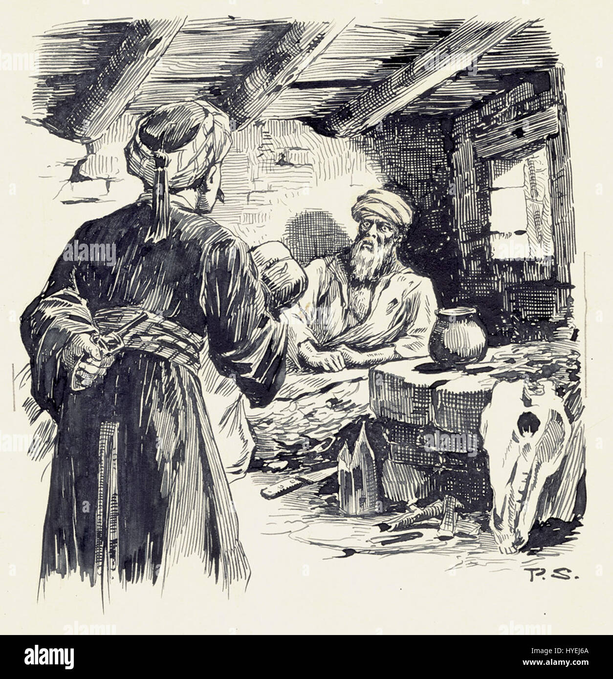 Peter Schnorr’s 'In den Schluchten des Balkan' is an illustration that ...