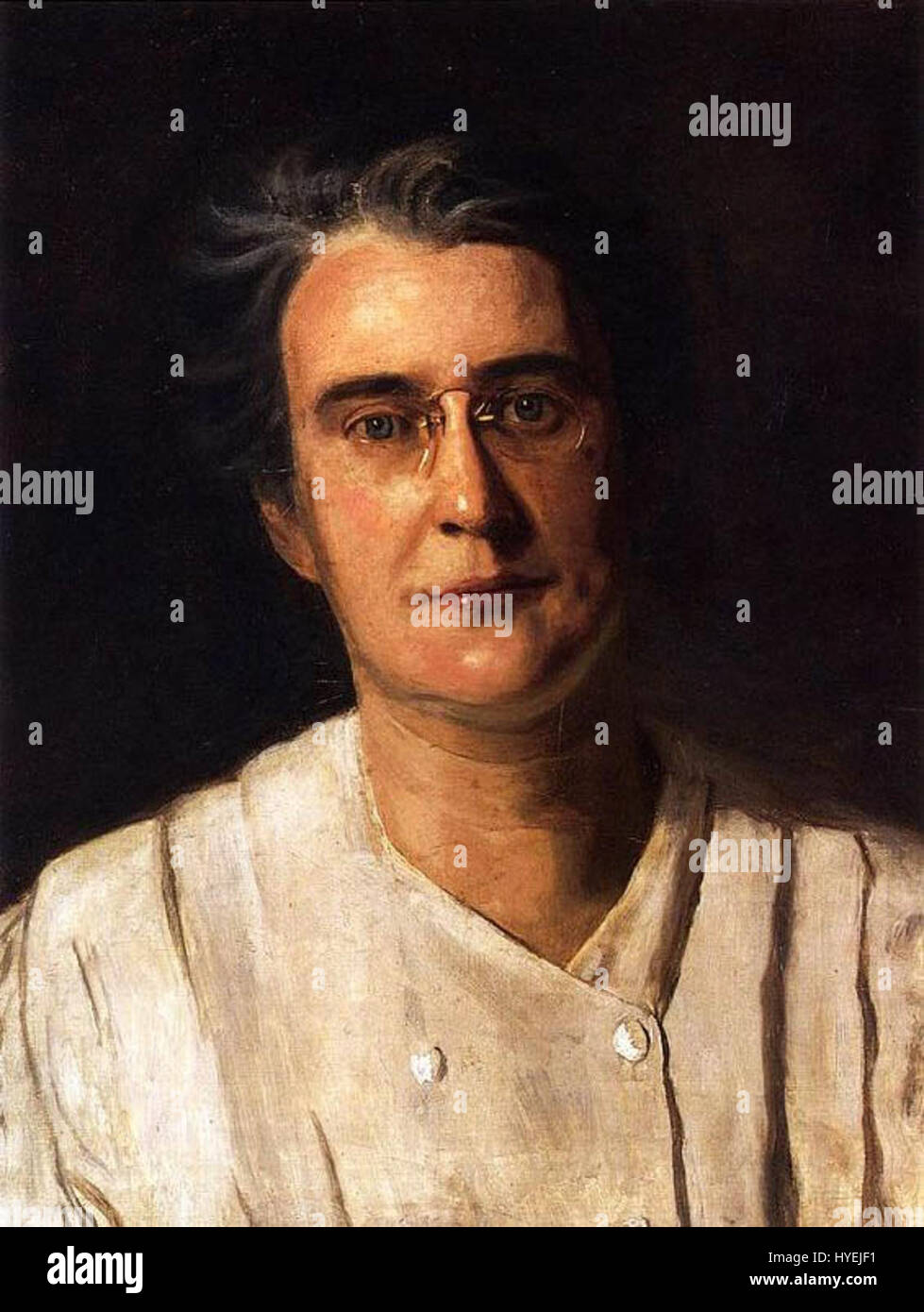 This portrait of Lucy Langdon Williams Wilson showcases the subject ...