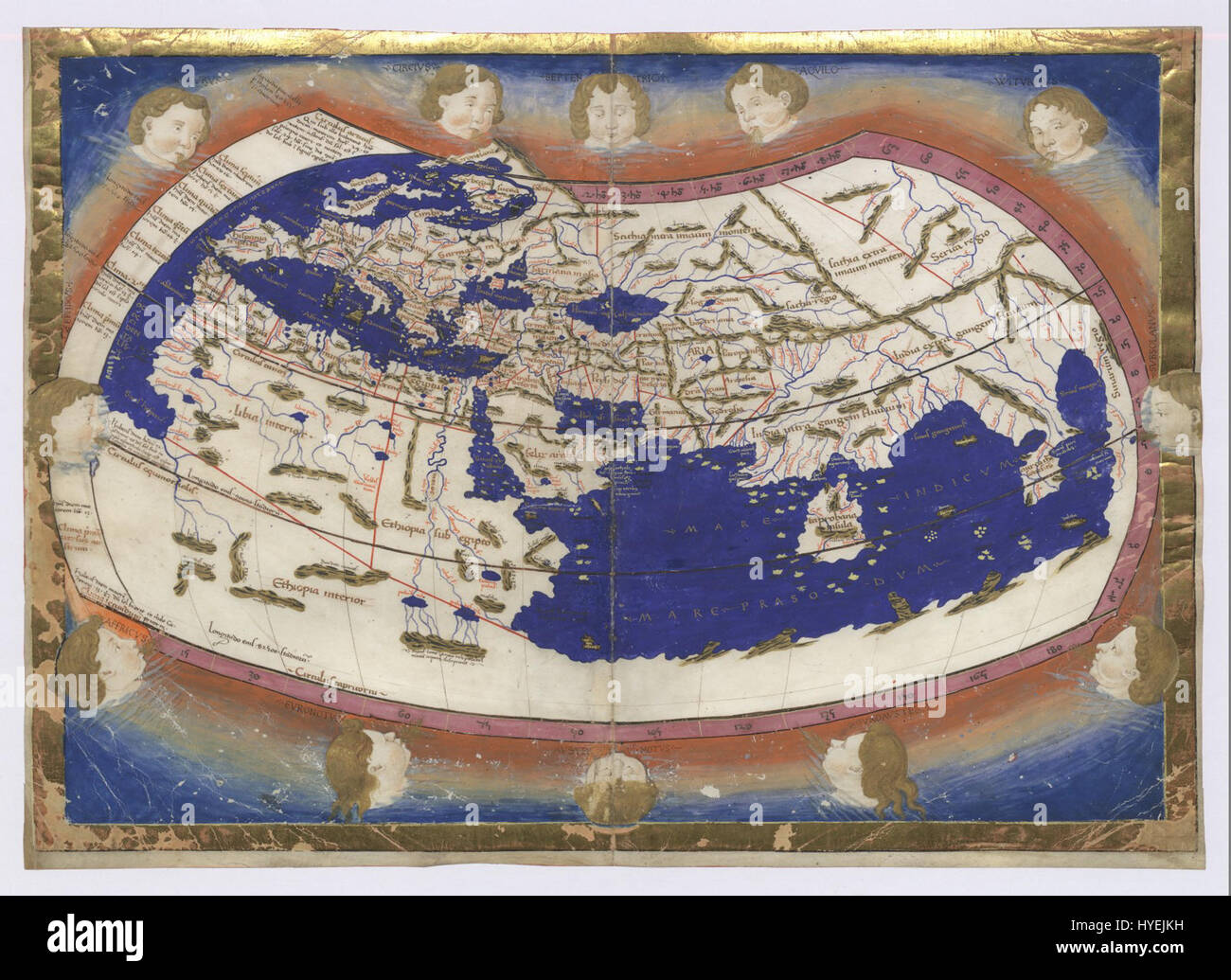 Ptolemys map of the world hi-res stock photography and images - Alamy